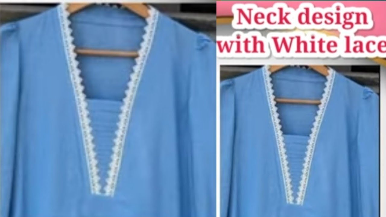 How to make V neck design || V nec design in very easy method 😍😍 - YouTube