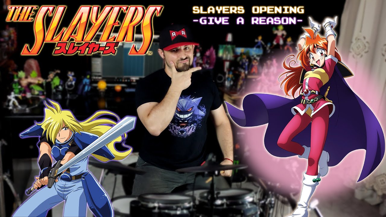 Slayers Opening - Give a Reason - Drum cover By Miki Drummer - YouTube