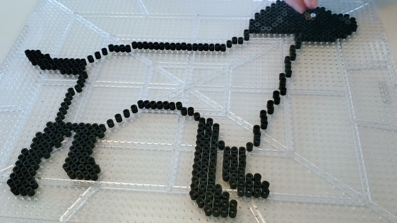 Perler Bead Black Lab - YouTube