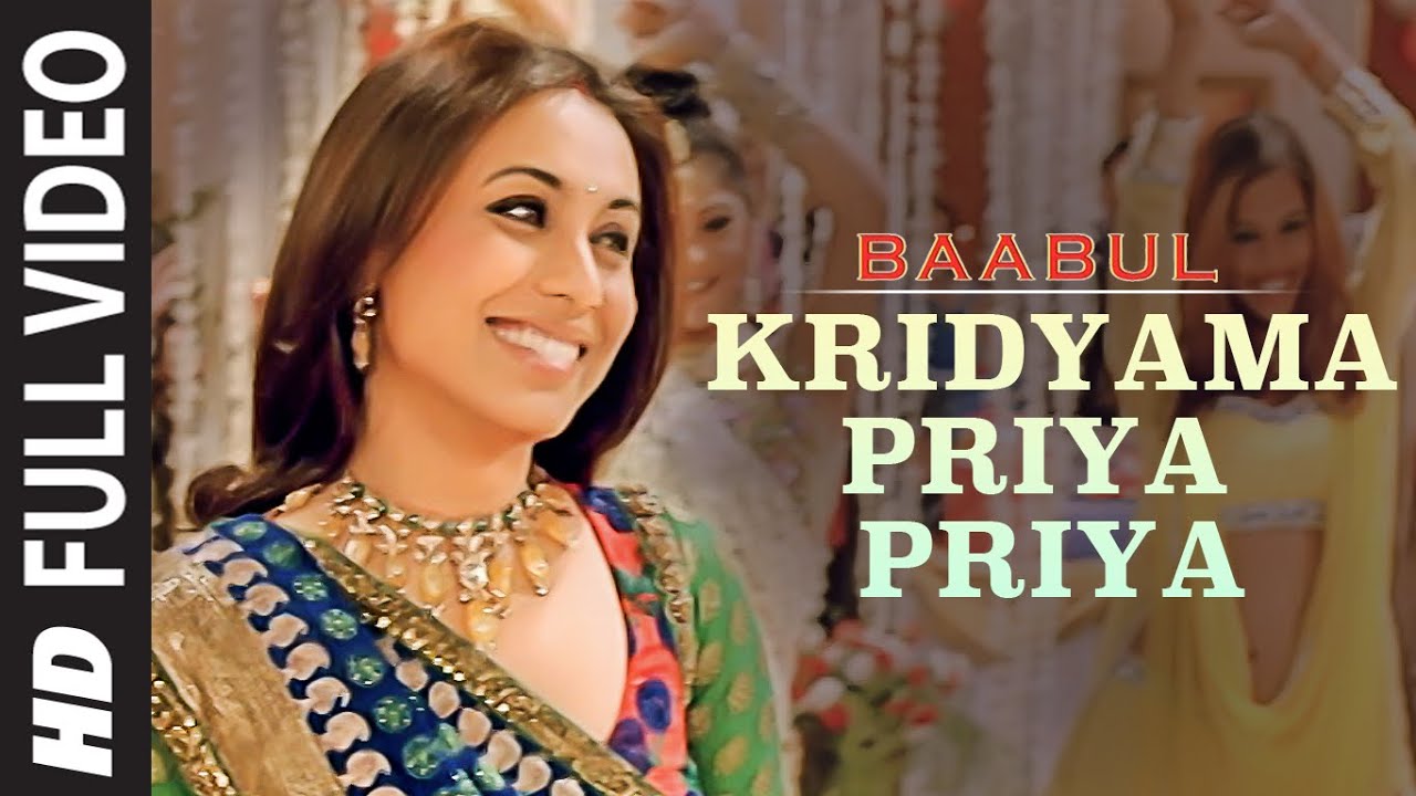 Full Video: Kridyama Priya Priya Song | Telugu Movie Baabul | Amitabh B ...