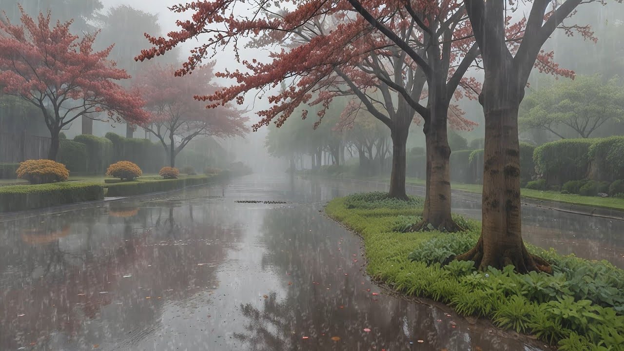 Peaceful Rainfall Sounds and Soothing Nature Ambience for Sleeping ...