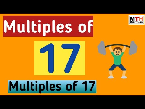 Multiples of 17 | Multiplication table of 17 - YouTube