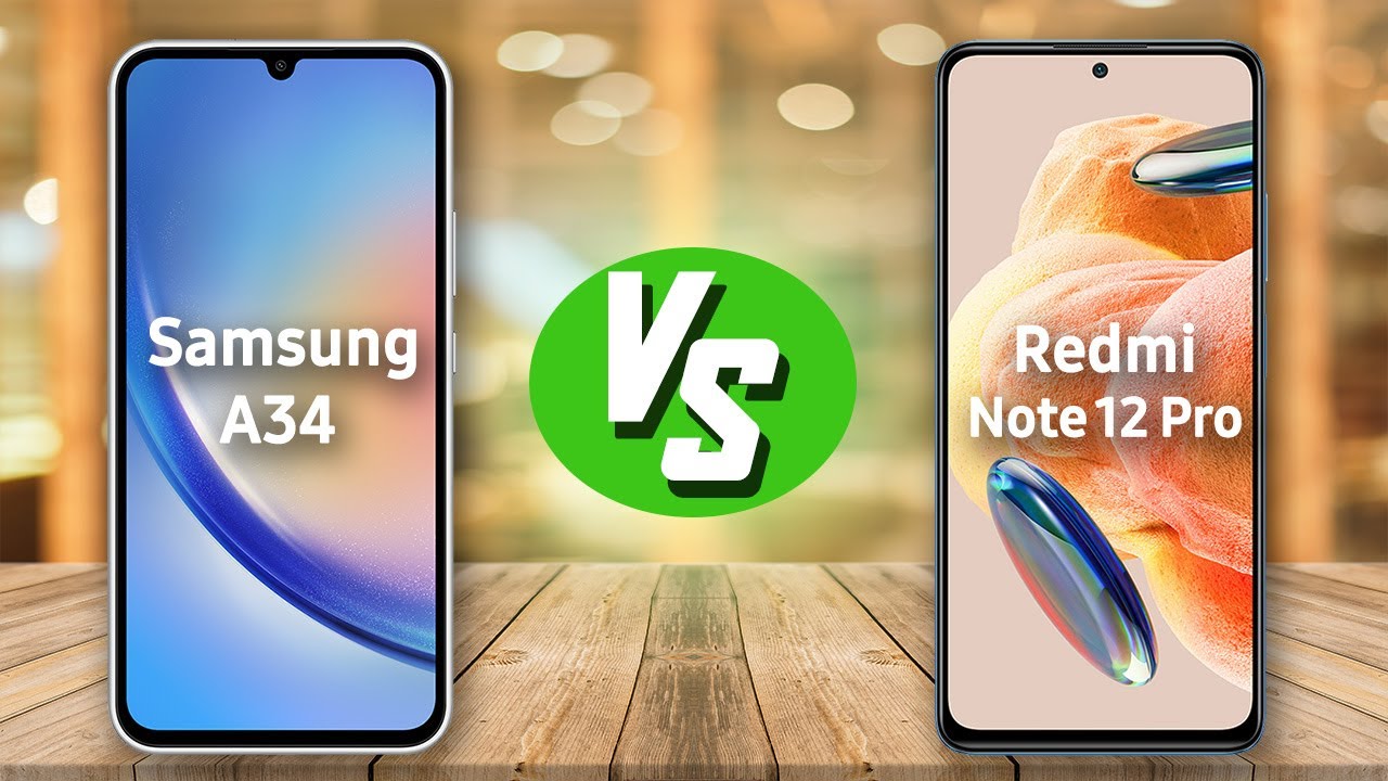 Samsung A34 vs Redmi Note 12 Pro - وحش الفئة المتوسطة 🔥 - YouTube