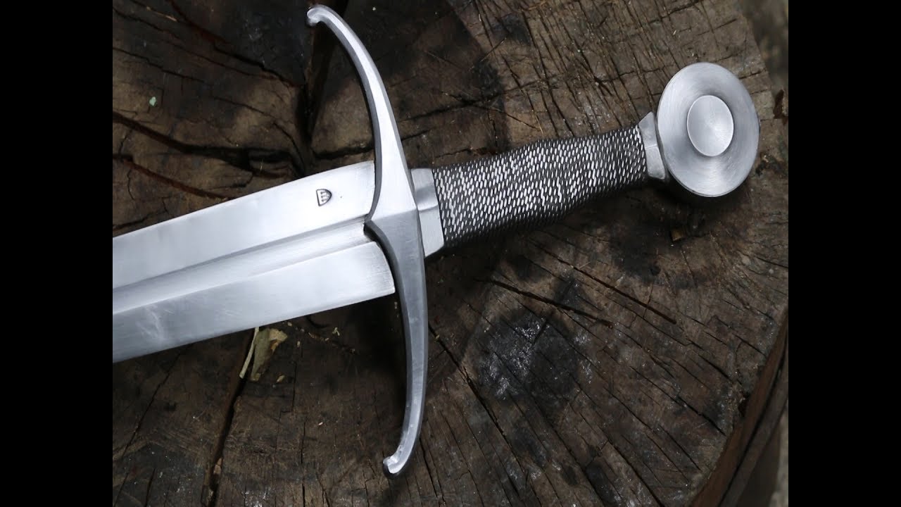 Forging a medieval sword from a semi truck leaf spring part 4. - YouTube