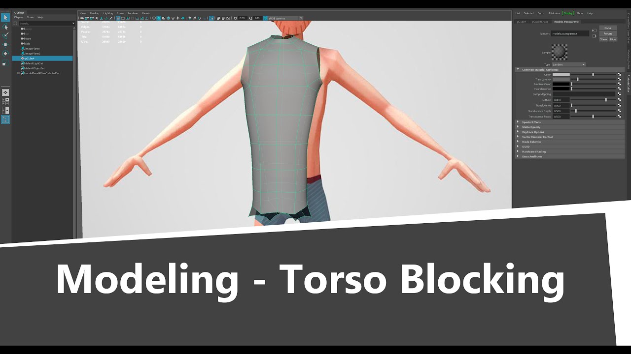 Torso Blocking - Modeling Series - YouTube