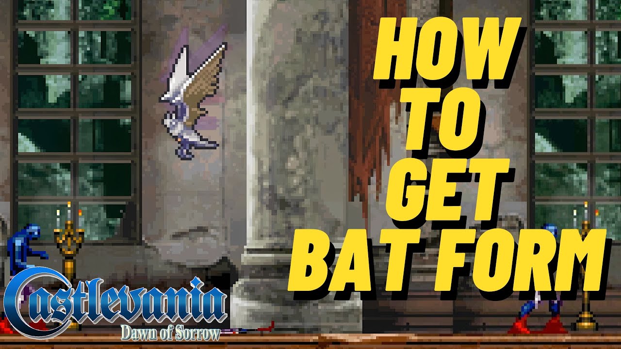 How to get Bat Form in Castlevania Dawn of Sorrow - YouTube