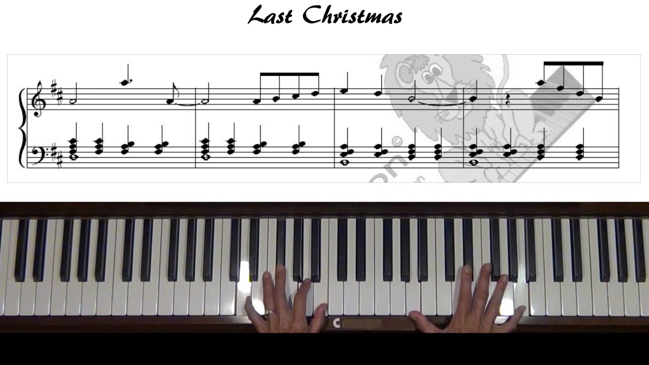 Last Christmas Wham (arr. Pianolion) Piano Tutorial - YouTube