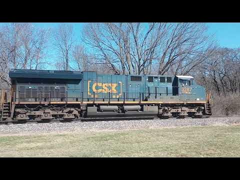 Massive M326 with 185 cars and CSX 3287, 5456, and Mid DPU 533. - YouTube