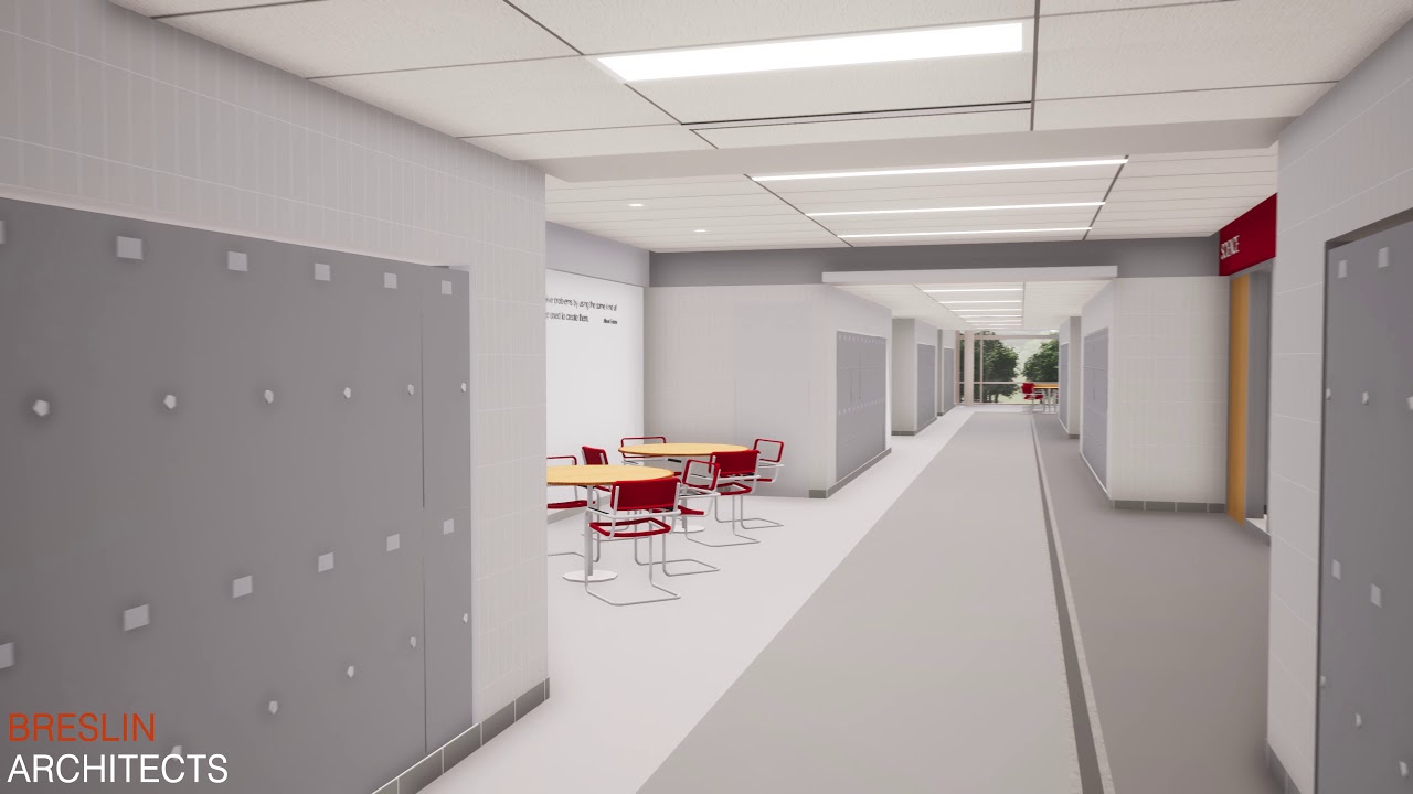 Sandy Run Middle School Virtual Walkthroughs (AREA A CORRIDOR) - YouTube