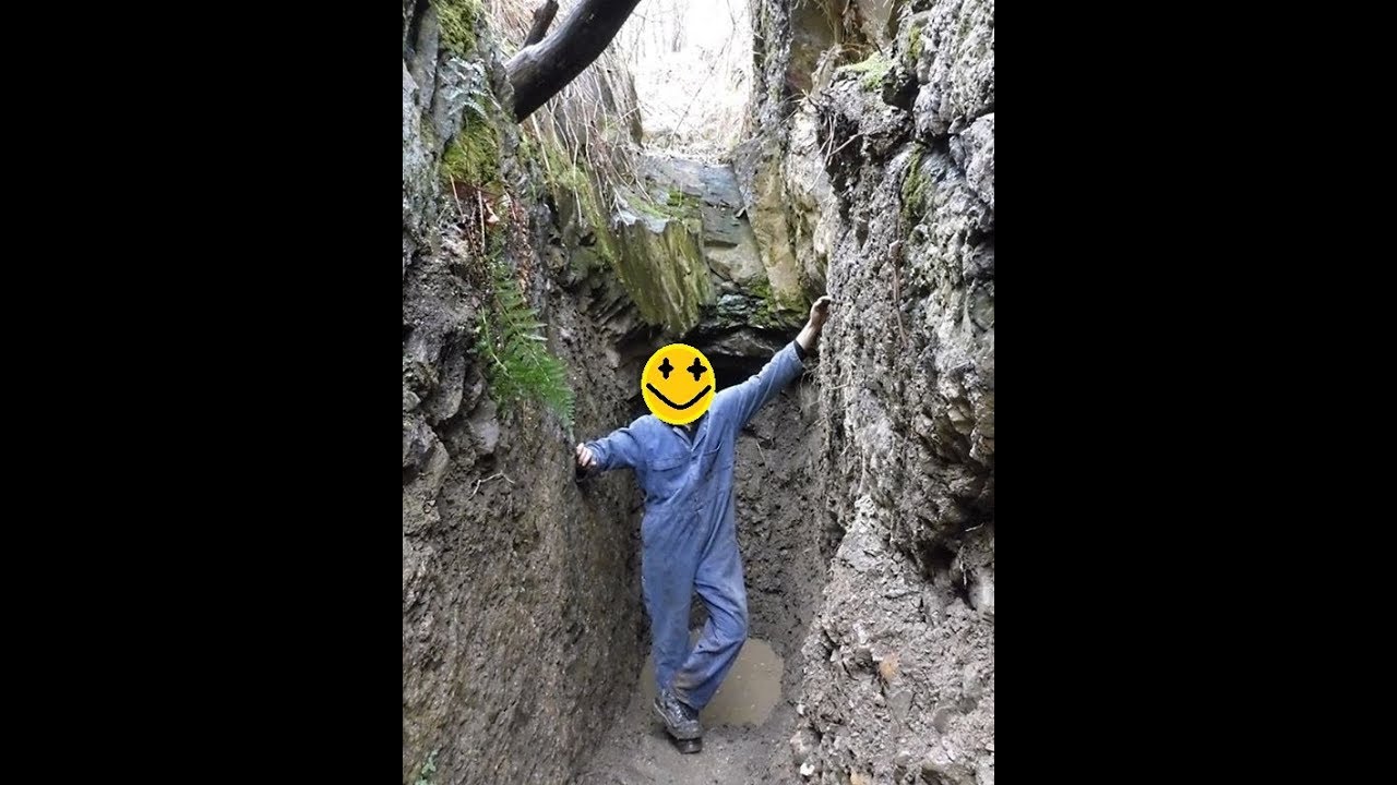 Digging out the Wymark adit part 2 of 3 taking measurements underground ...