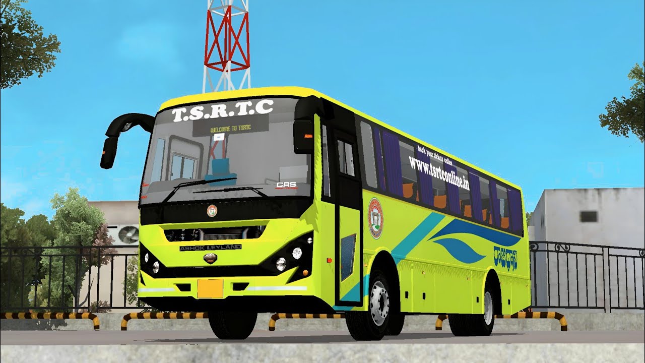 🔥REALISTIC TSRTC RAJADHANI MG BUILT BS6 AC SEATER BUS MOD RELEASED FOR ...