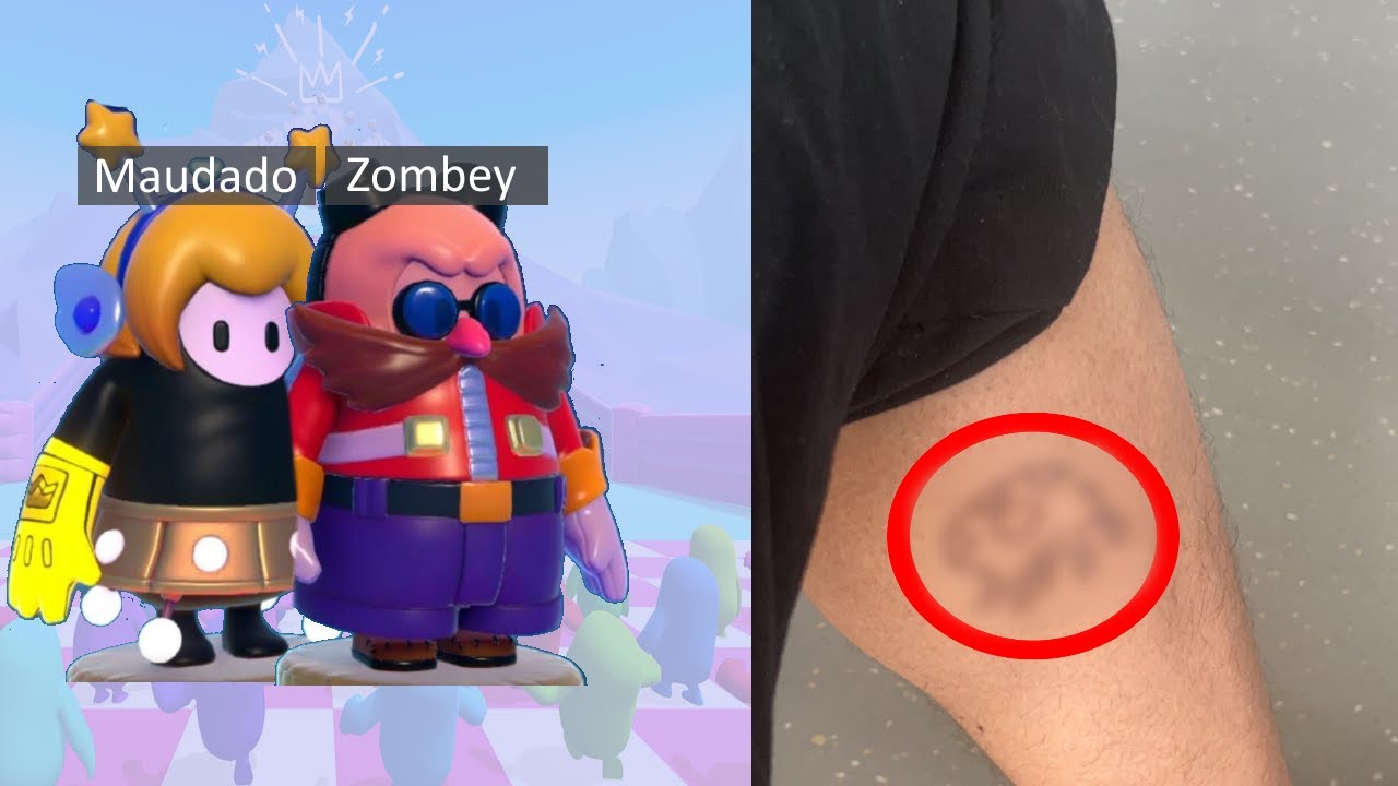 Ich habe ein Tattoo passend zur neuen Fall Guys Season - YouTube