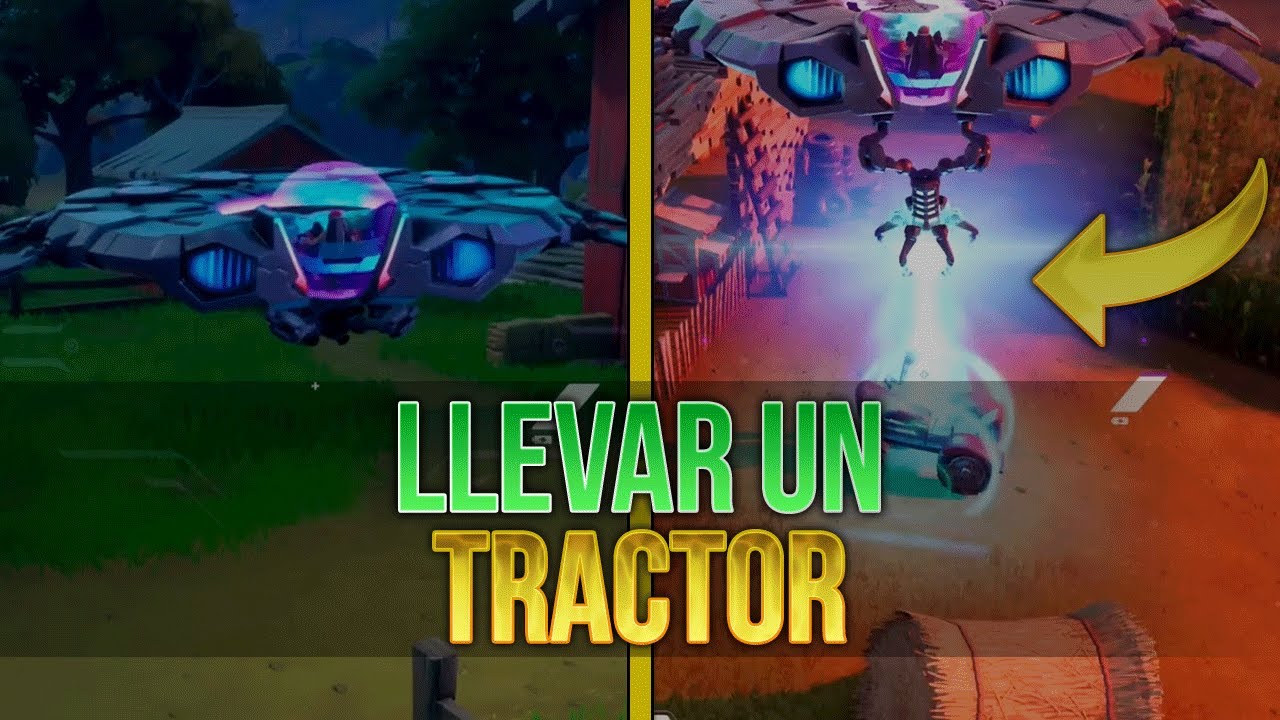 Fortnite | Usa agarratrón o platillo para entregar un tractor | Semana ...