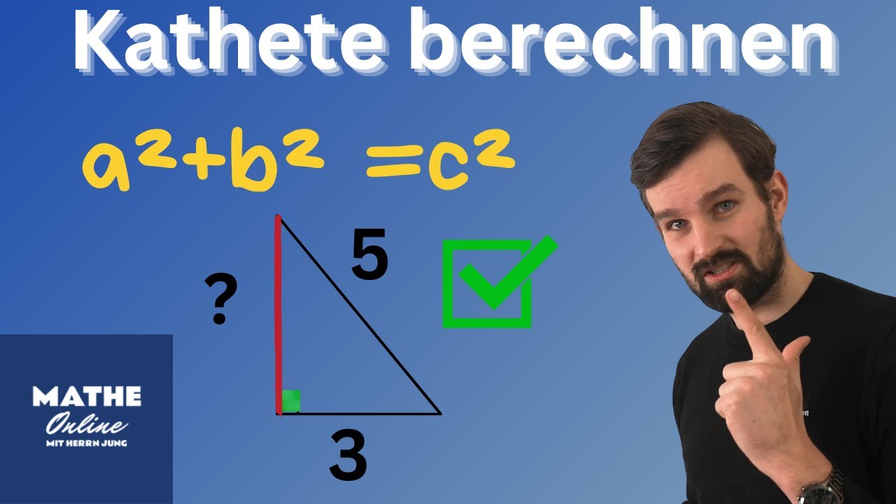 Kathete berechnen - so einfach geht's - YouTube