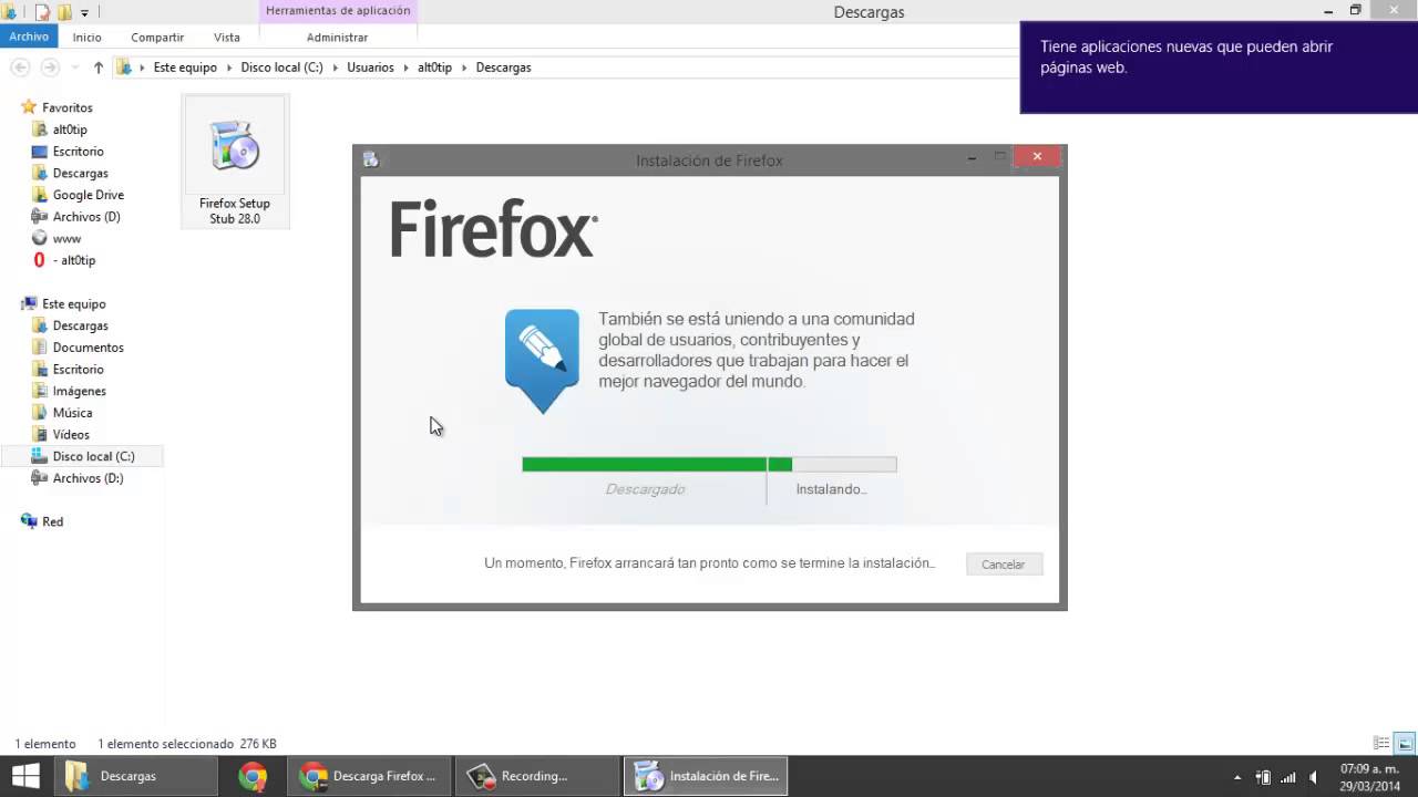 Mozilla Firefox - Como descargar e instalar (Pagina oficial) - YouTube
