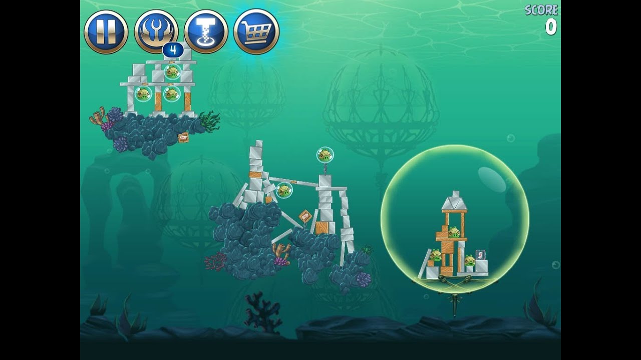 Angry Birds Star Wars 2 Level BR-7 Padme Amidala Reward Chapter 3 star ...
