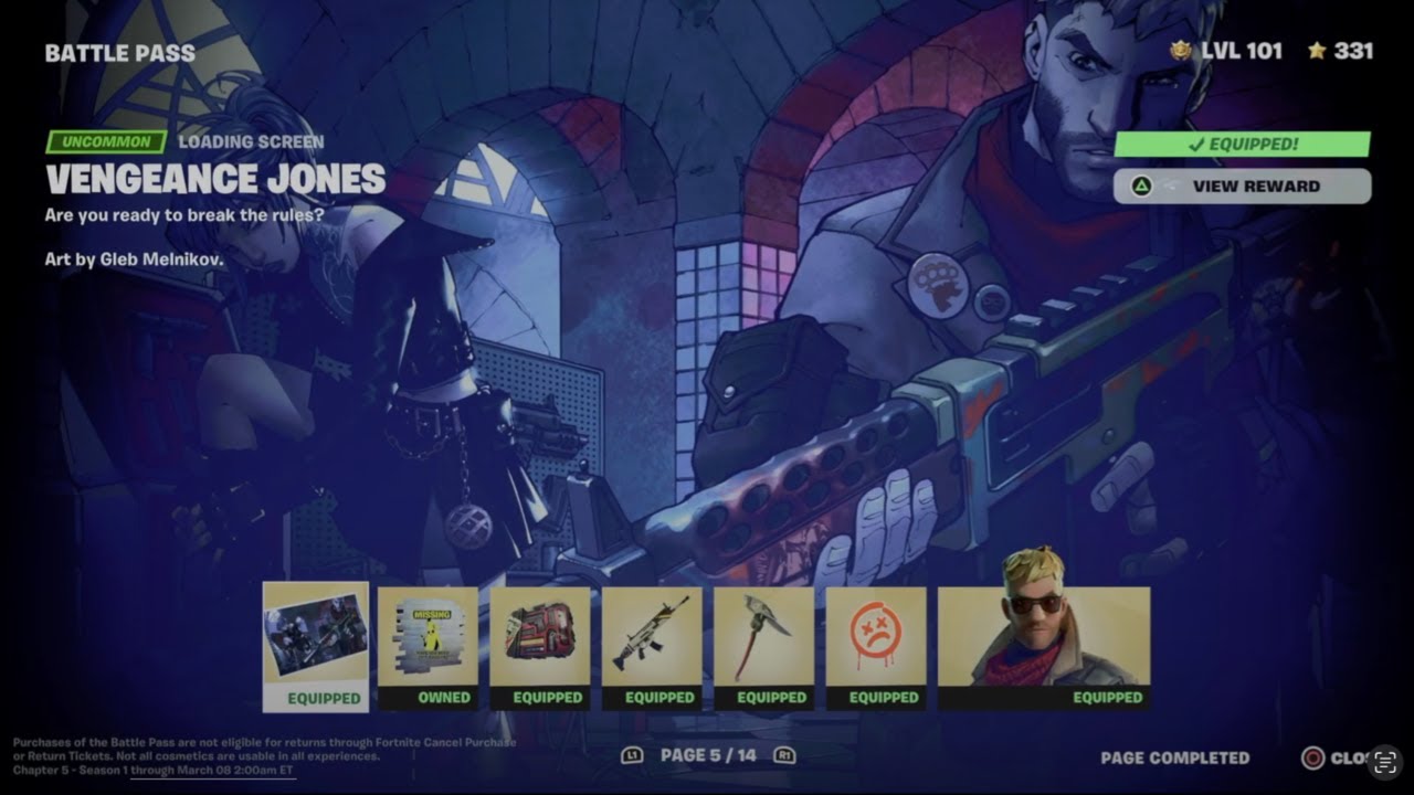 How to Unlock Vengeance Jones Loading Screen in Fortnite | Battle Pass ...