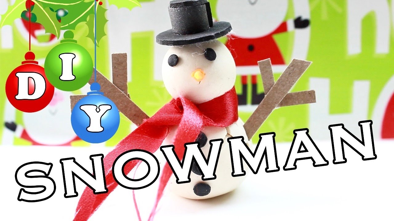 DIY - Miniature Snowman! - YouTube