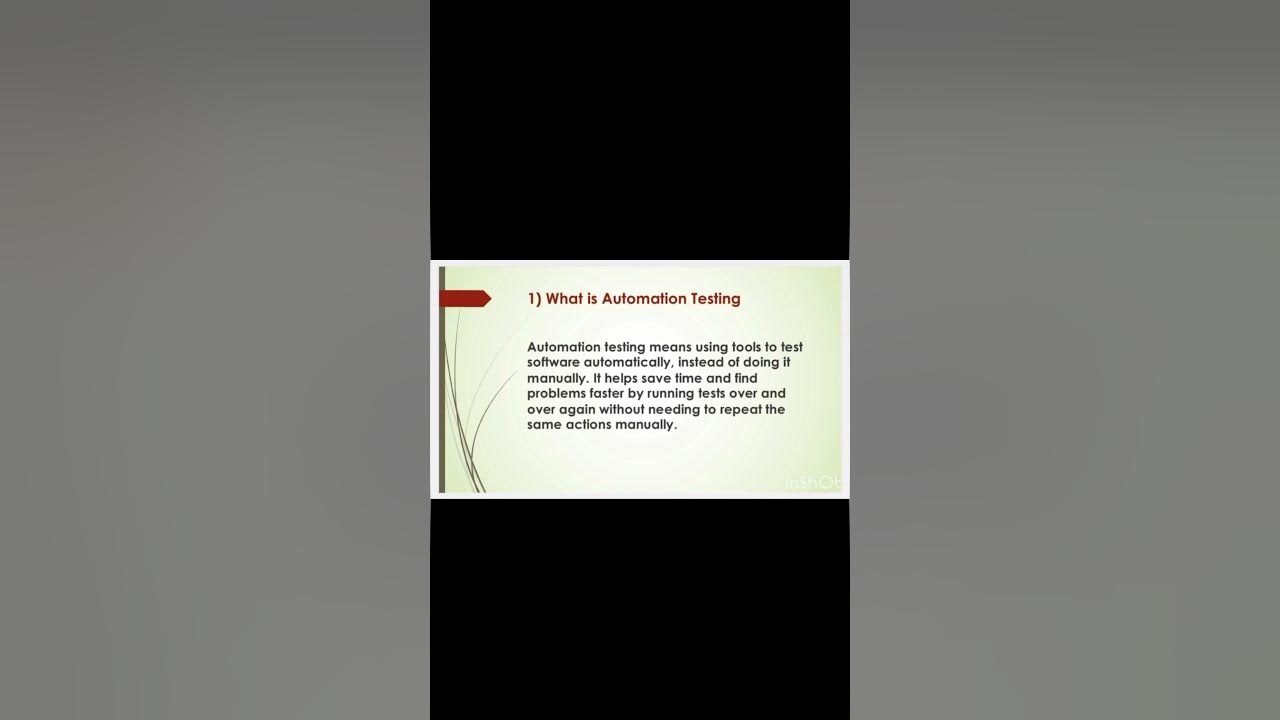 What Is Automation Testing Qaautomation Selenium Testing Webdriver Shorts Youtube
