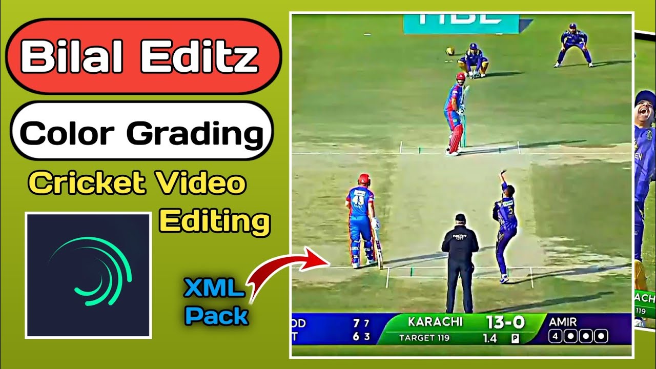How to Edit Cricket Video Like @Bilaleditz || XML Pack || Cricket Video ...