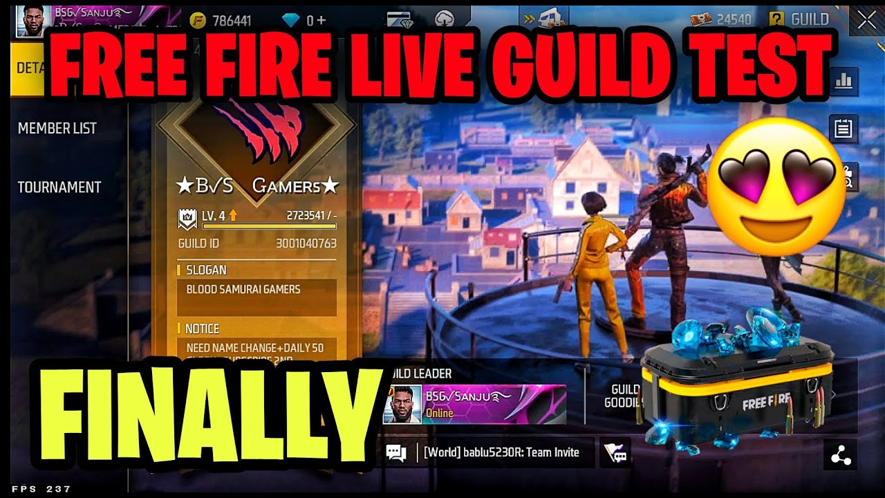 FREE FIRE LIVE GIVEAWAY👻FREE FIRE💀GUILD TEST LIVE #freefirelive # ...