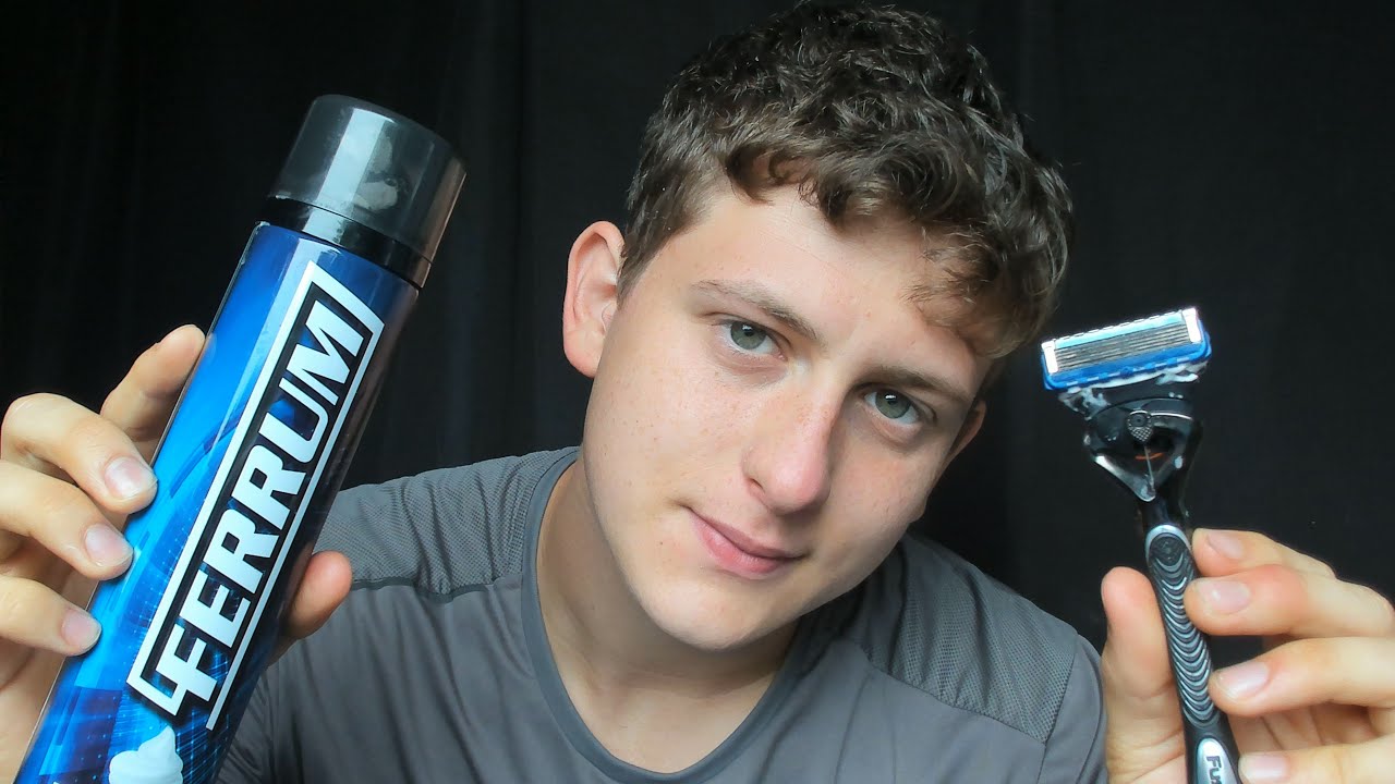 ASMR Beard Shaving + Face Cleansing, Razor, Foam, Haircut :) 🪒 - YouTube