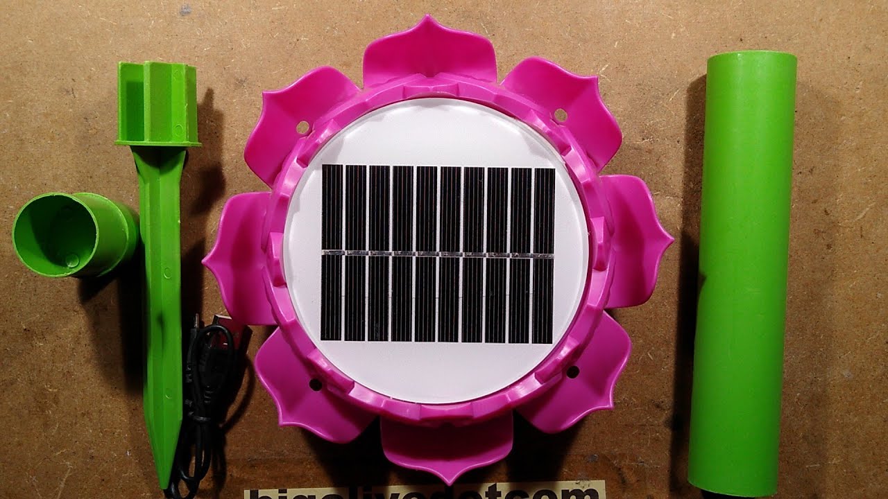 Solar powered buddha chanting flower. - YouTube