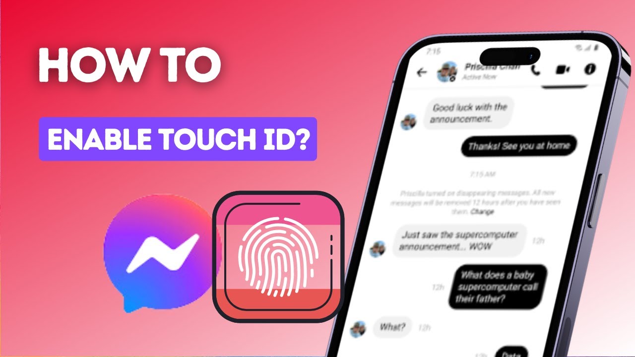 How to enable touch ID on Messenger? - YouTube