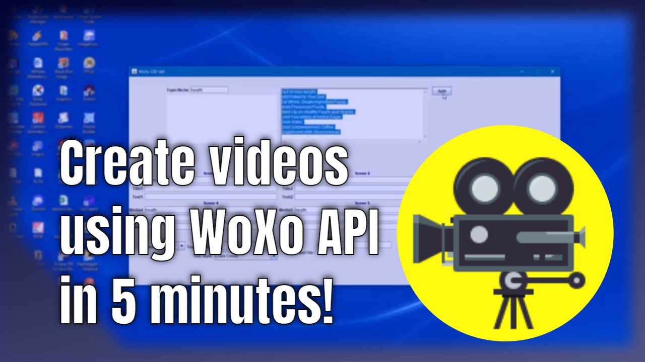 Using WoXo API to generate video - YouTube