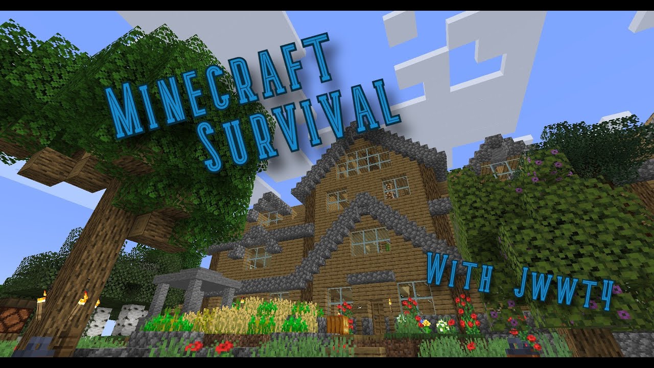 Survival Minecraft With jw #6 Mining - YouTube