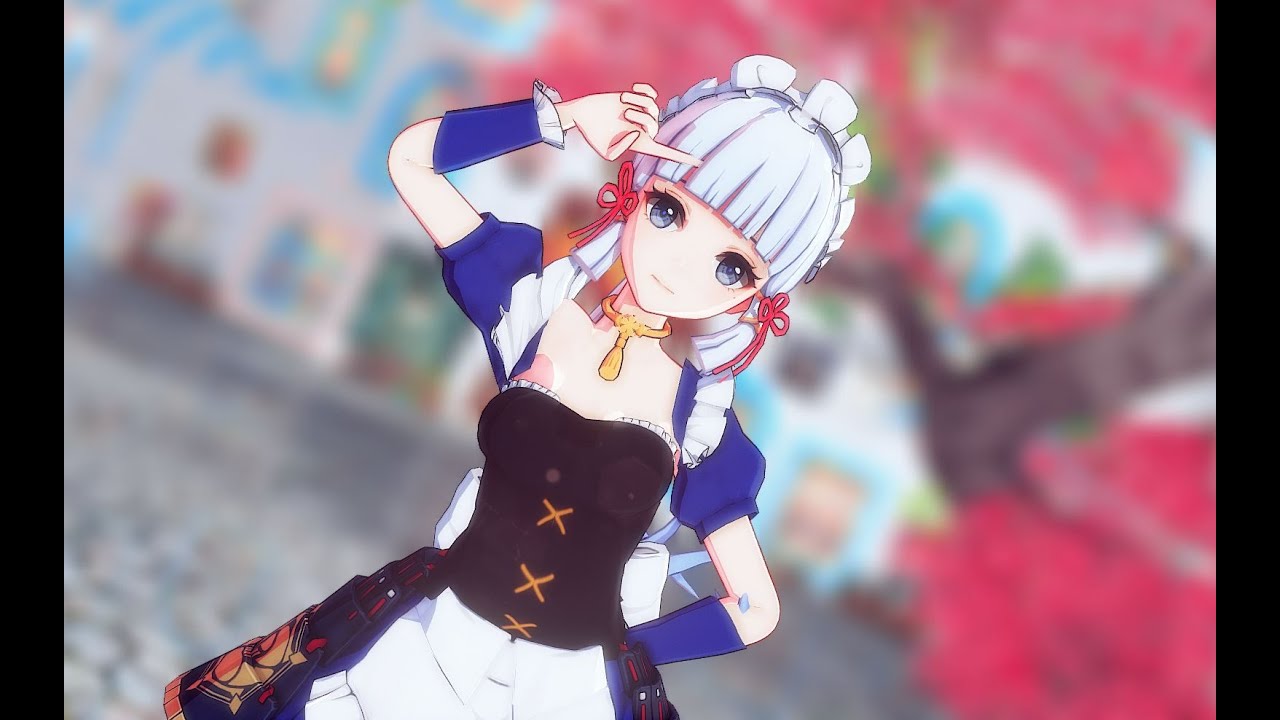 【Genshin Impact MMD/4K/60FPS】Ayaka【恋愛カフェテリア】 - YouTube
