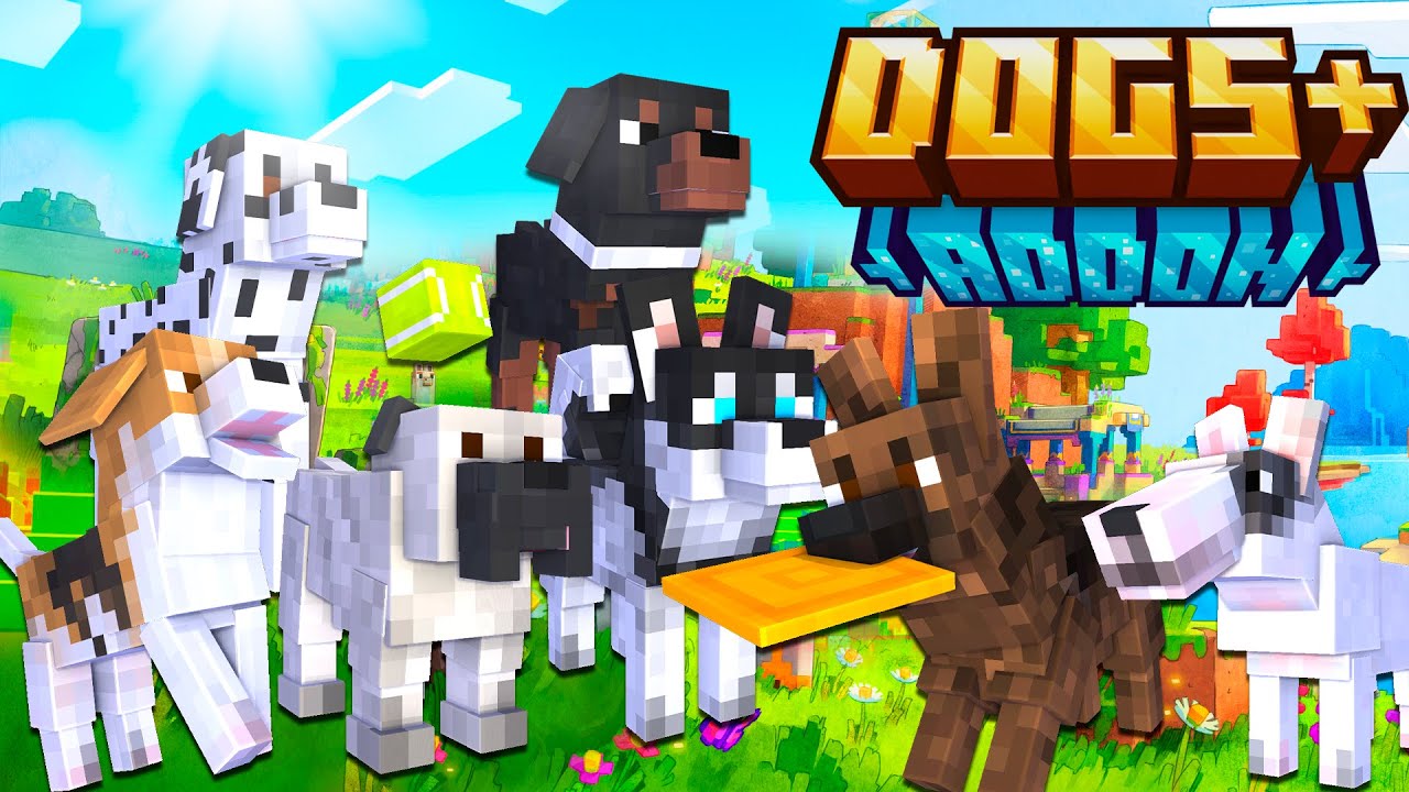 DOGS+ ADDON: PASTOR-ALEMÃO,BULLDOG,BEAGLE | TUTORIAL MINECRAFT addon ...
