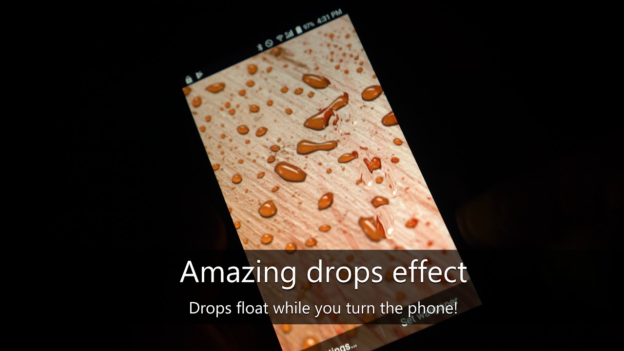Drops Live Wallpaper - YouTube