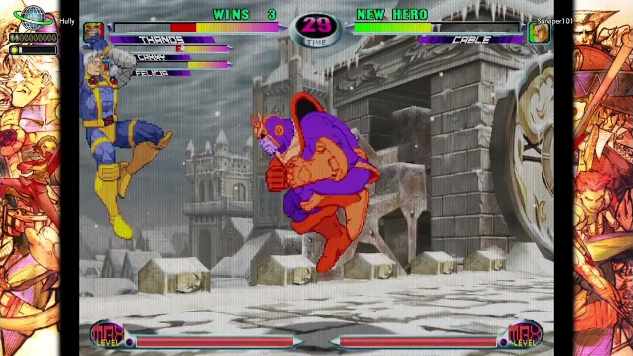 MvC2 Highlights: First time landing the Thanos Infinite(3 reps only) - YouTube