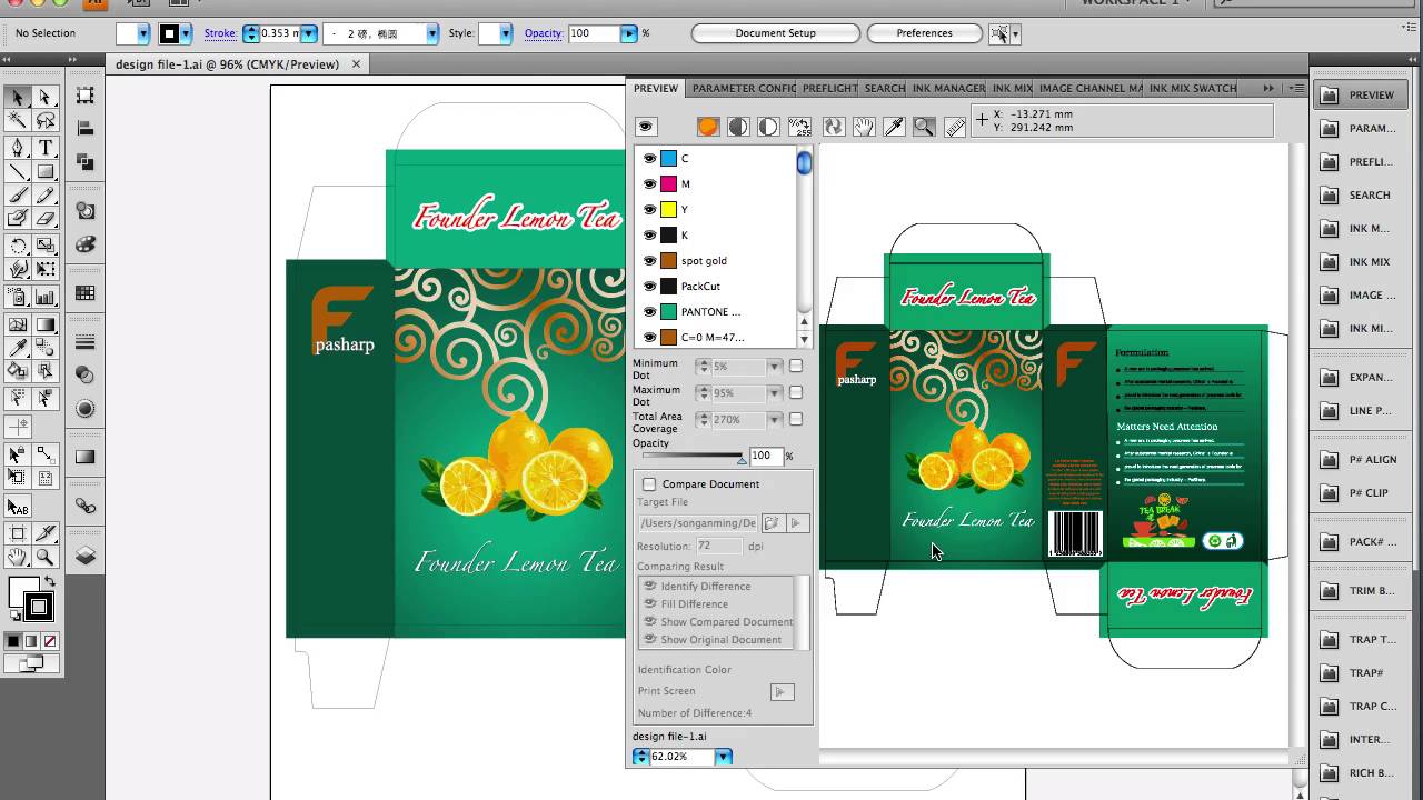 Calculate ink area - YouTube