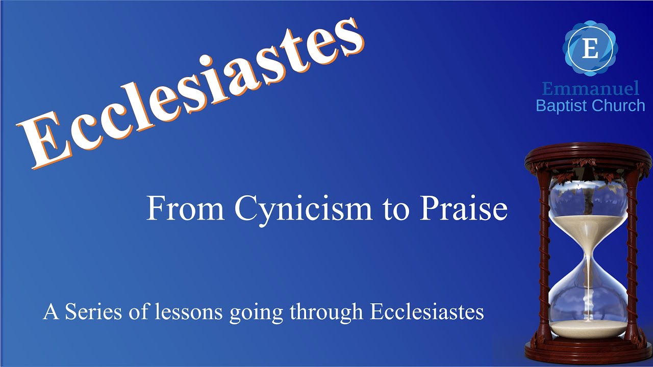 Vanity Text: Ecclesiastes 6 - YouTube