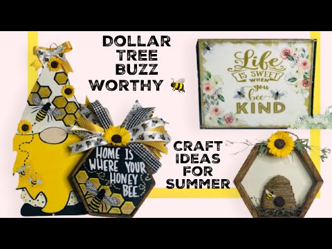 Summer Decor DIY Dollar Tree (3) Projects