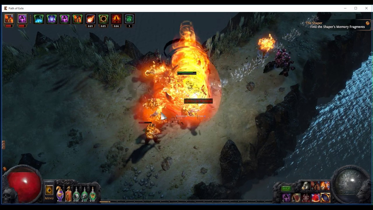 Self Cast Molten Shell Elementalist - YouTube