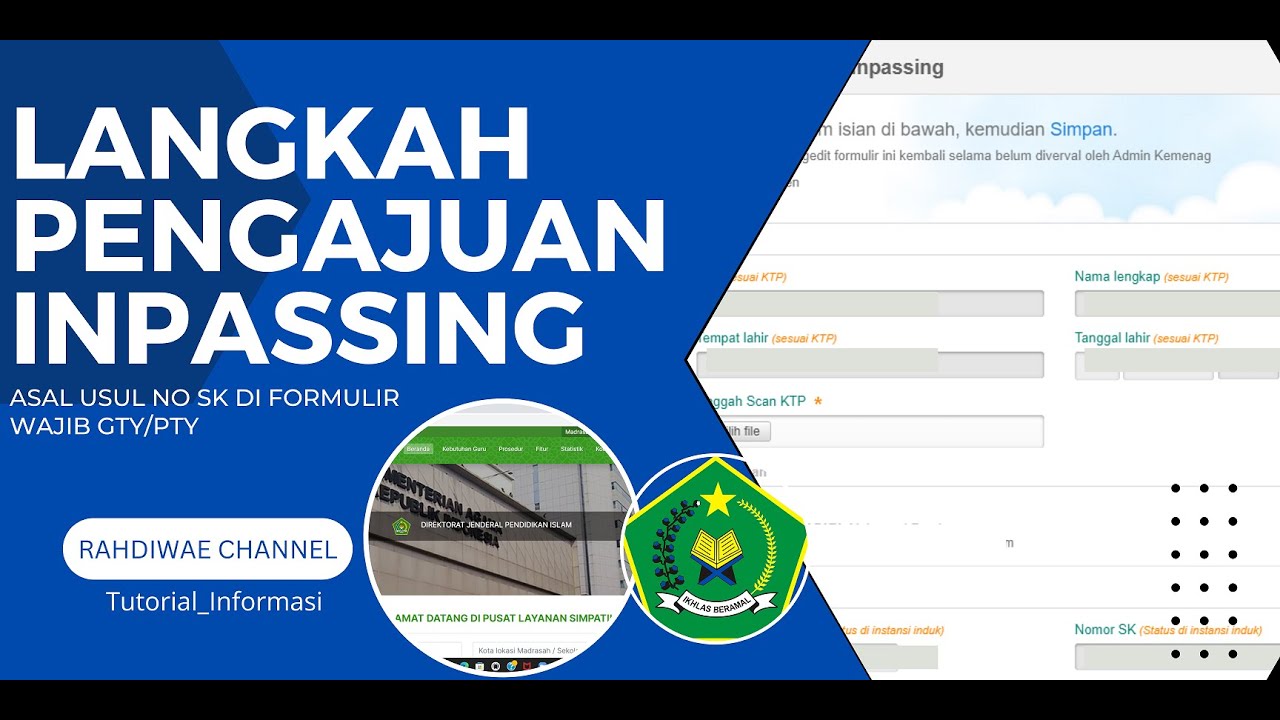 CARA MEMULAI PENGAJUAN INPASSING KEMENAG 2023 YANG BAIK DAN BENAR - YouTube