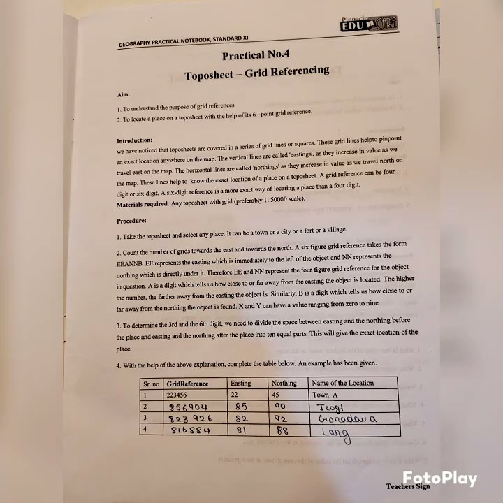 Class 11| geography practical book| practical no. 3 to practical no.7| TOPOSHEET - YouTube