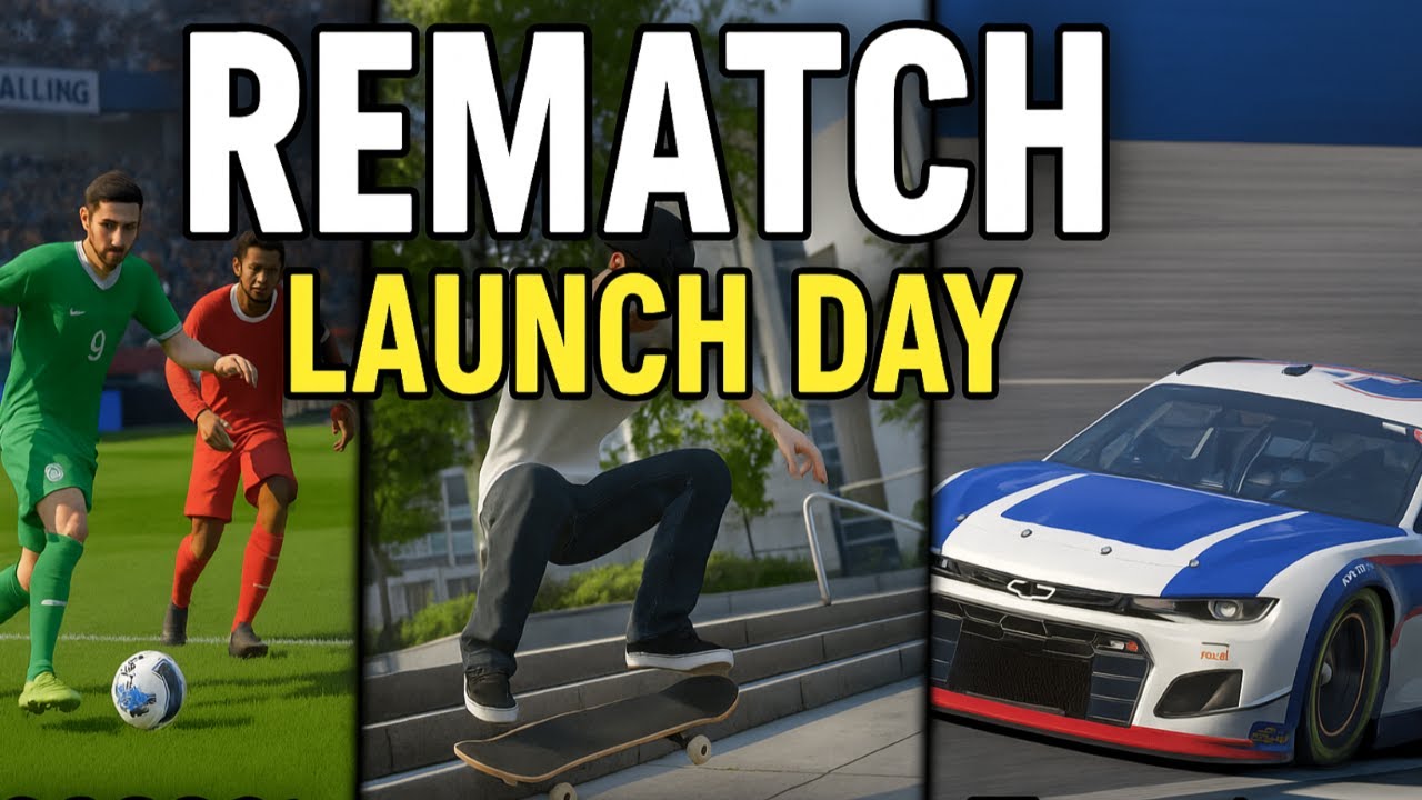 Rematch Launch day, Session Skate Sim and iRacing - YouTube