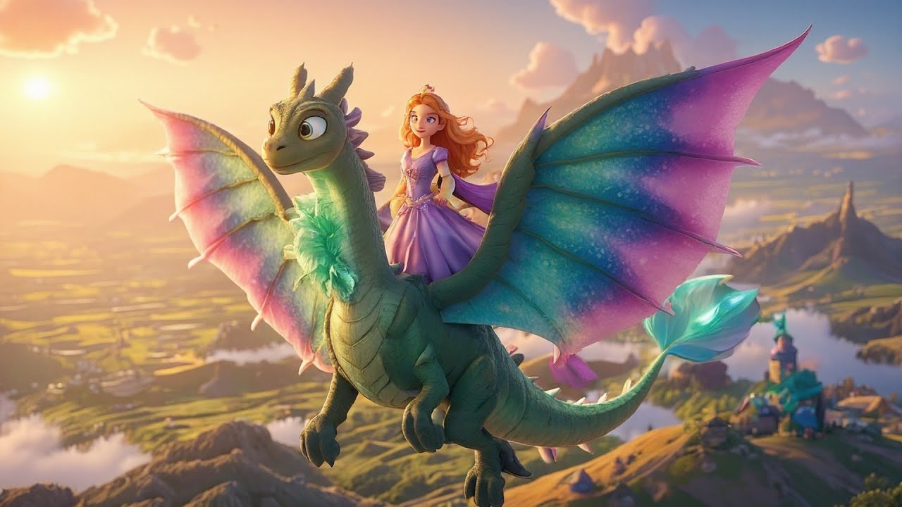 The Rainbow Princess and Dragon's Magical Adventure | Fairy Tales ...