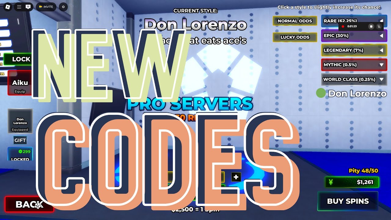 "DON’T MISS THESE CODES! DON LORENZO UPDATE! 🎯🔥 (Blue Lock Rivals)" - YouTube