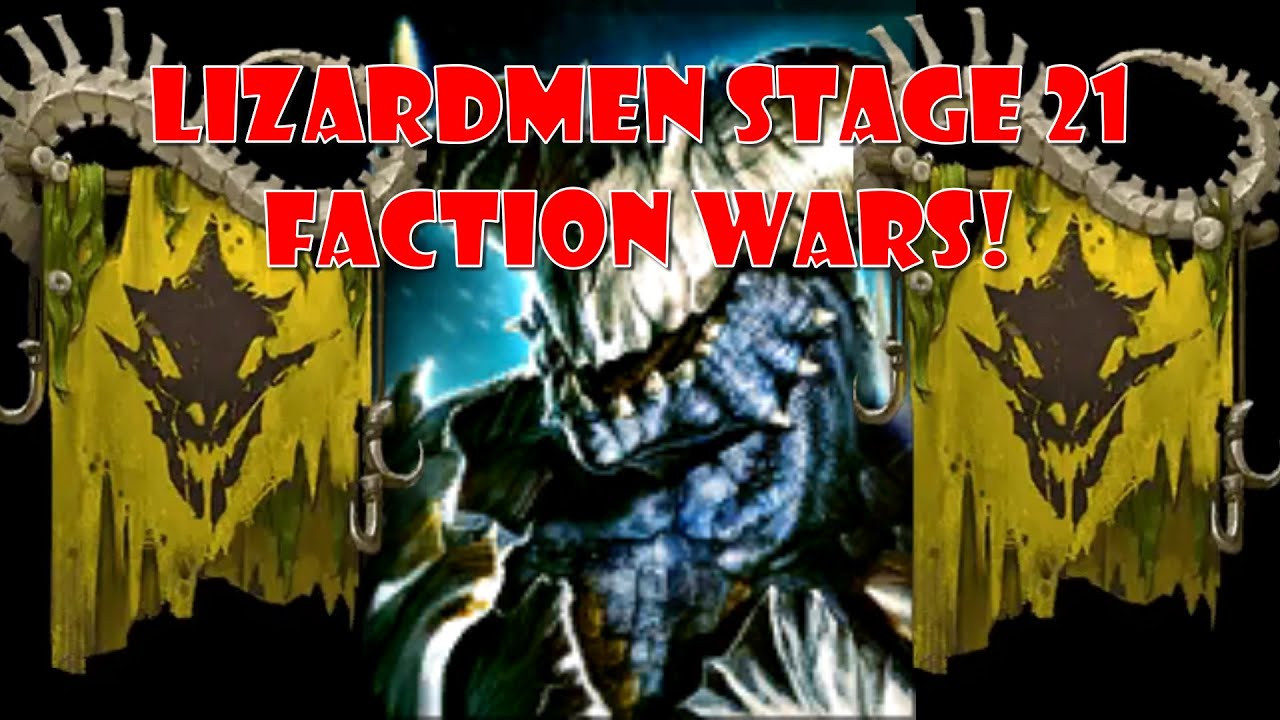 Lizardmen Faction Crypt Stage 21 Completed! Raid: Shadow Legends F2P - YouTube
