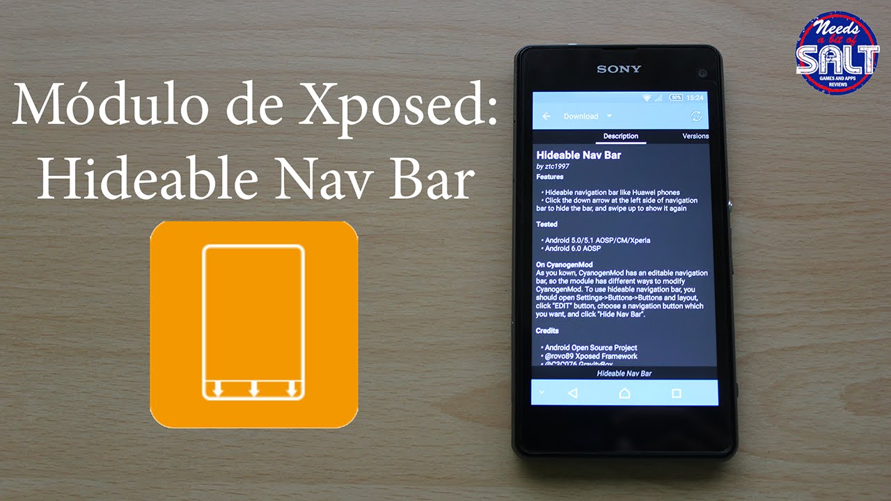 Hideable Nav Bar [Xposed] - YouTube