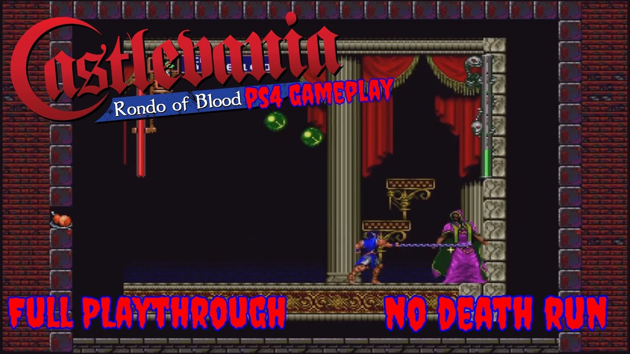 Castlevania: Rondo Of Blood (PS4) Gameplay | Full Playthrough (NO DEATH ...