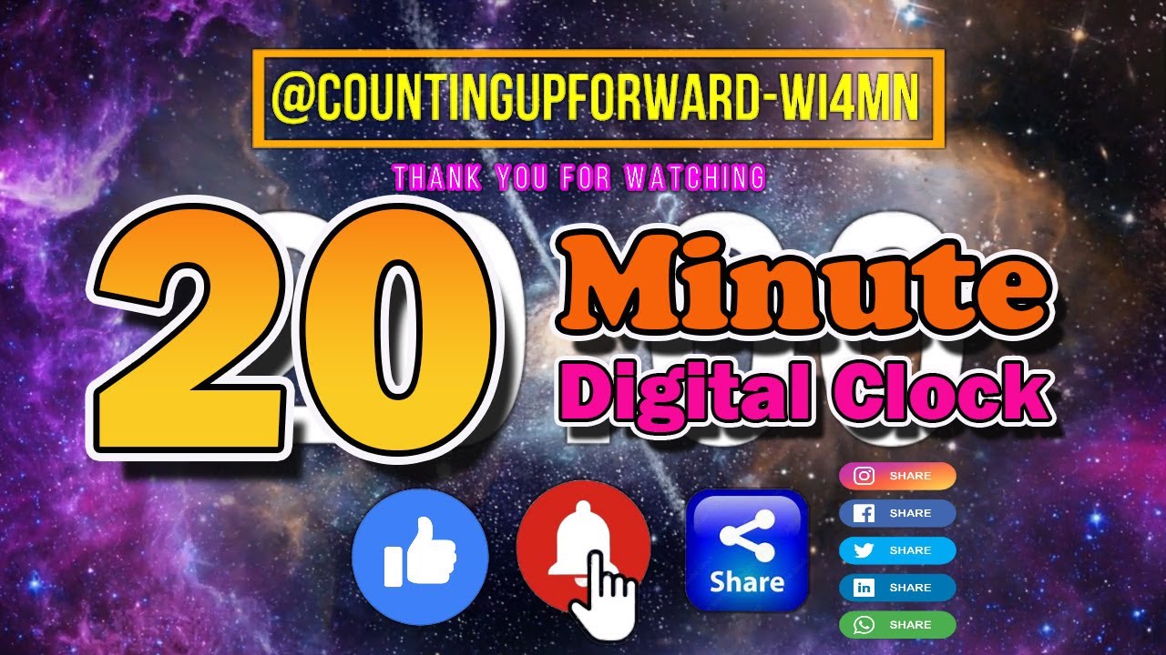 New 20 Minute Digital Clock 19 - YouTube