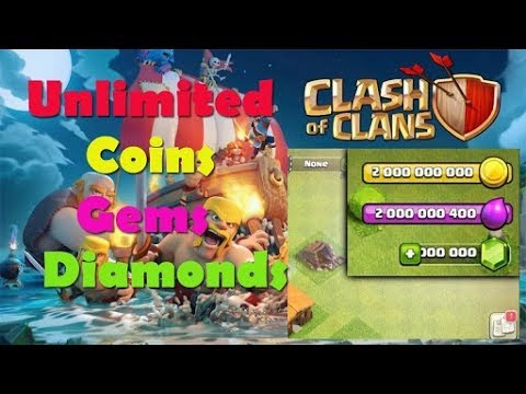 Free Unlimited Gems Coins Diamonds Clash of Clans new update coc - YouTube