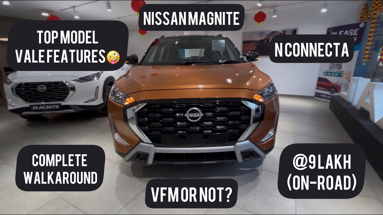 Ab 2nd Top main Top model vaale features || @9 Lakh || Nissan Magnite N ...