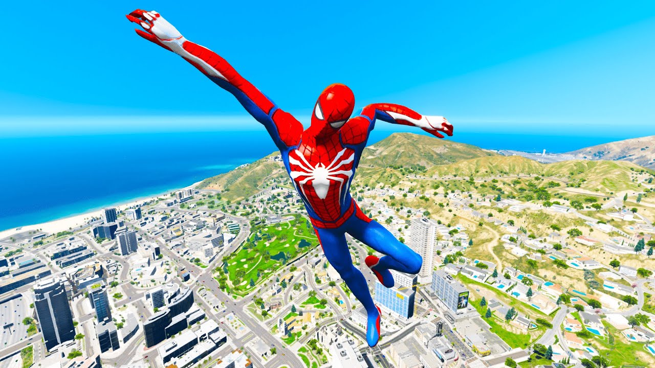 Spiderman & Rainbow Minion Team Pool Parkour in GTA 5 (Compilation ...